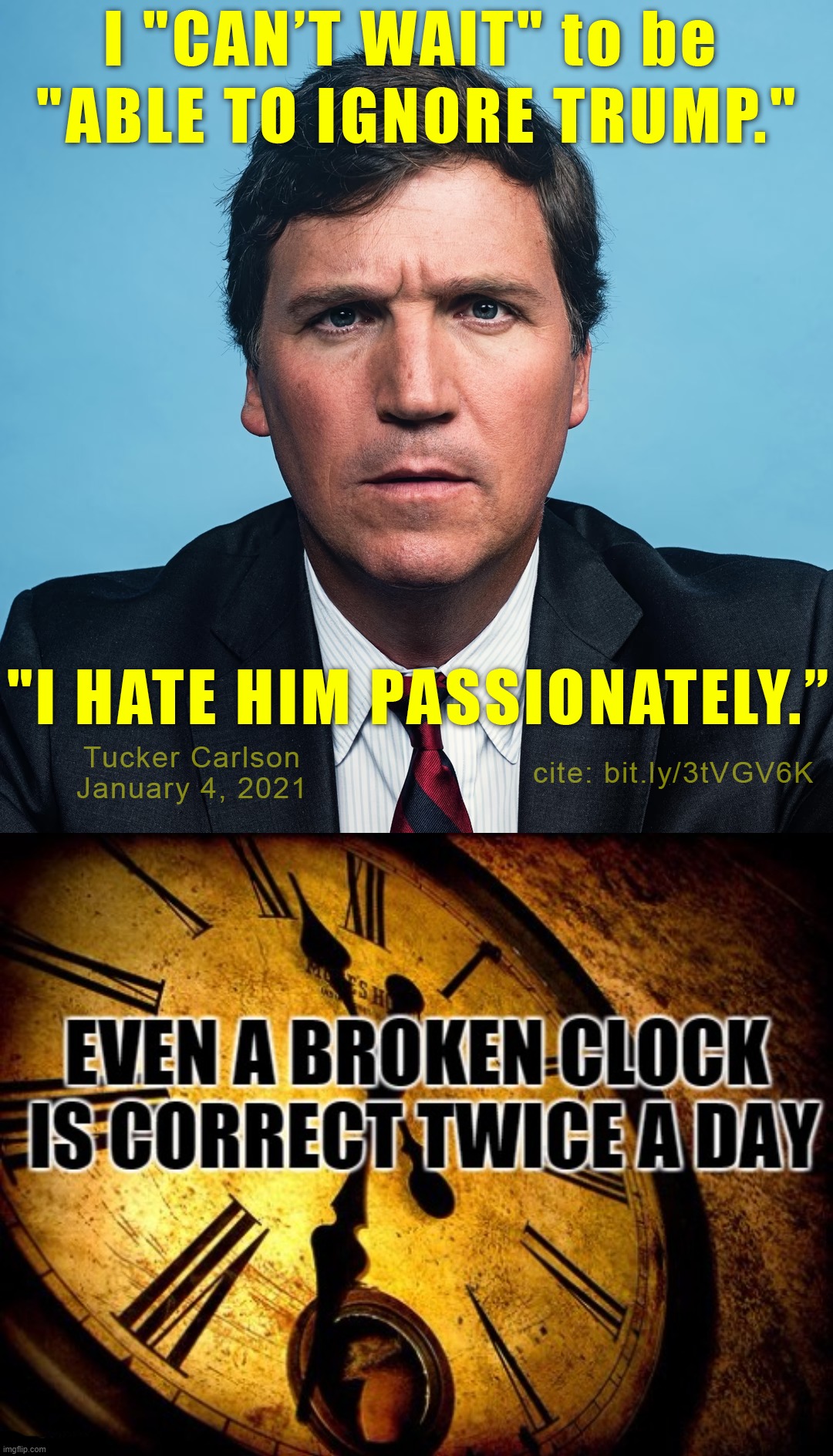 Broken Clock Broken Man Imgflip Broken Clock Broken Man Imgflip