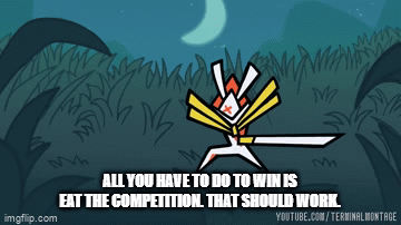 All you have to do to win is eat the competition. - Imgflip