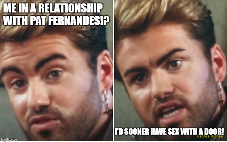 George Michael and faux girlfriend - Imgflip