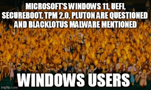 Windows User's Defending Microsoft's Copium - Imgflip