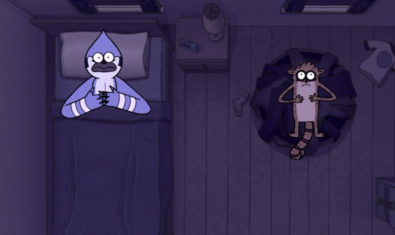 Sleep Deprived Mordecai And Rigby Blank Template Imgflip