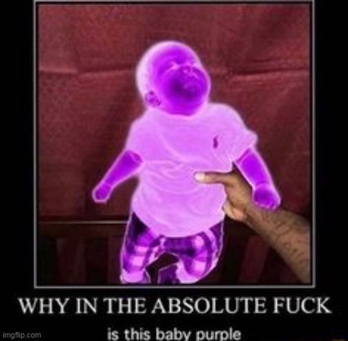 why he ourple :sob: - Imgflip