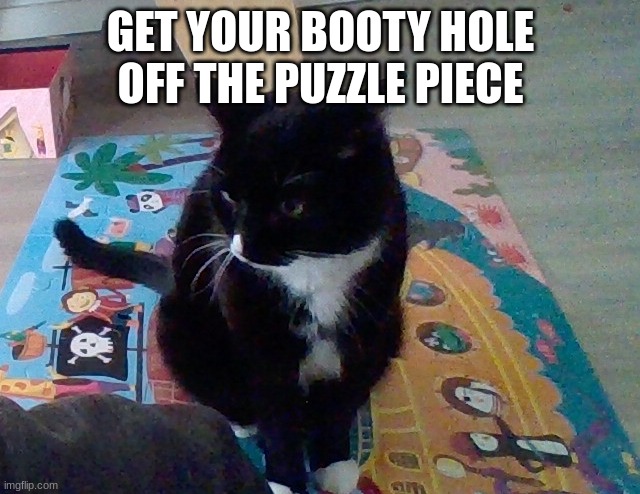 hes addicted to the puzzle now - Imgflip