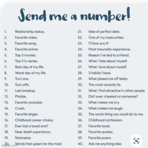 Send Me A Number And I Will Answer Imgflip Send Me A Number And I Will Answer Imgflip