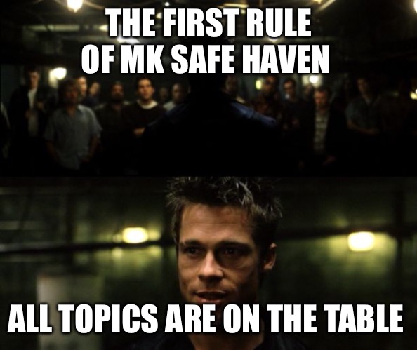 First rule of the Fight Club - Imgflip