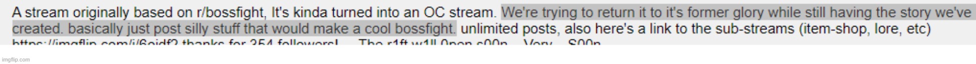 Just want to remind everyone who's against Dr.Bob's posts, it's literally in the stream ...