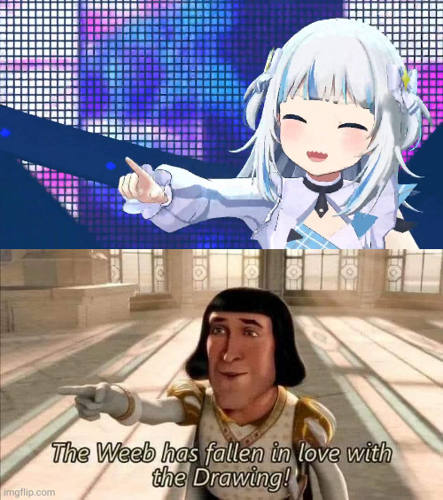 Image tagged in the weeb has fallen in love with the drawing - Imgflip