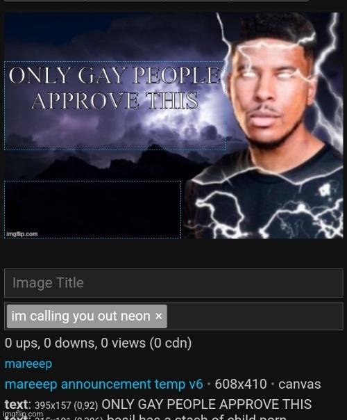 I saw what you deleted - Imgflip