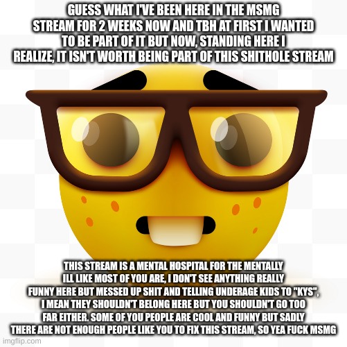 I might be here and there now and then, but hopefully this place gets ...