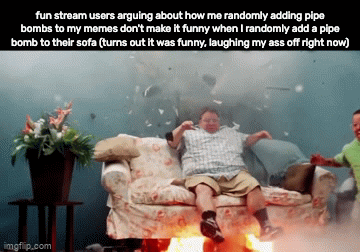 Sofa explosion - Imgflip