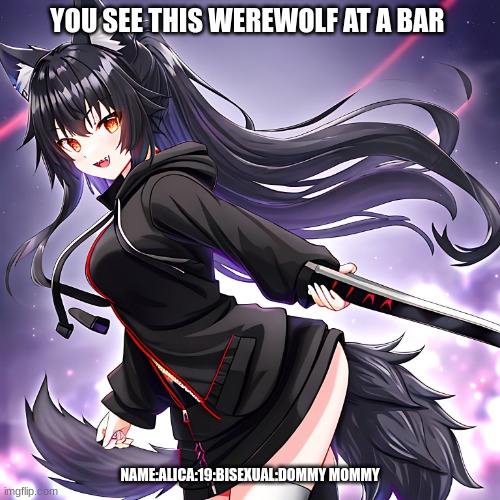 yes thats a sword in her hand - Imgflip
