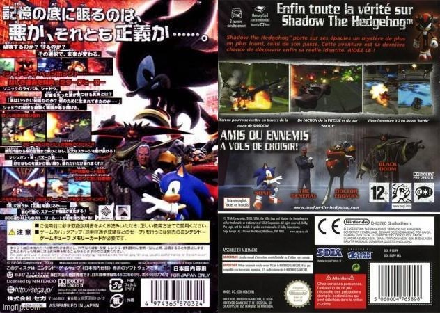 interesting variations in back box art - Imgflip