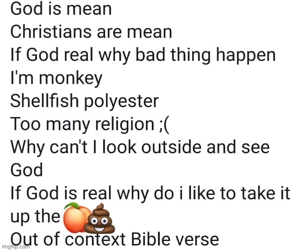 Atheist arguments - Imgflip