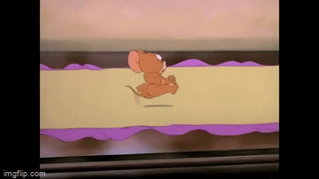 Jerry running away - Imgflip