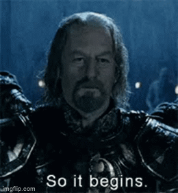 Let us commence forth. - Imgflip