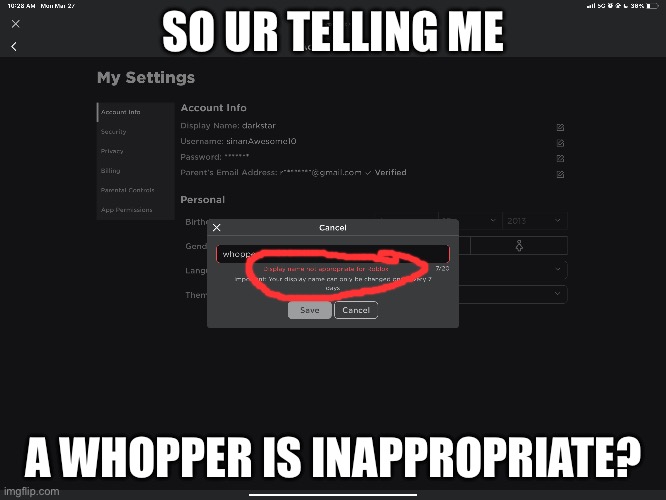 Roblox mods smh - Imgflip