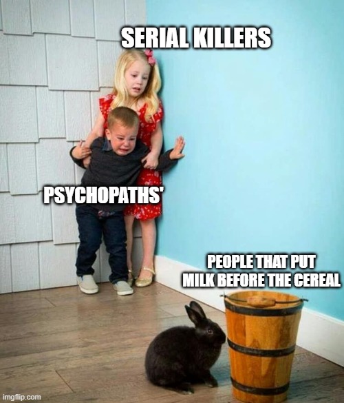 Children scared of rabbit - Imgflip