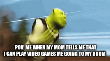 Shrek running - Imgflip