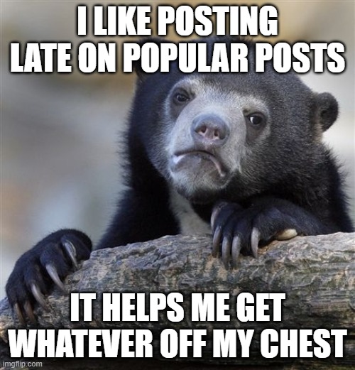 Confession Bear Meme - Imgflip