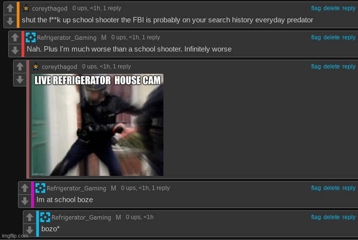 Those who know refrigerator lore would understand the second reply - Imgflip