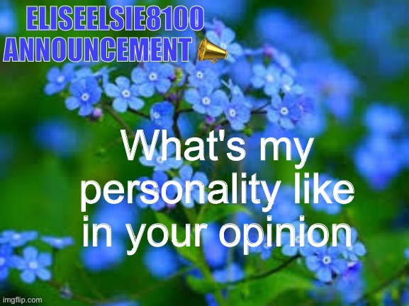 EliseElsie8100 Announcement - Imgflip