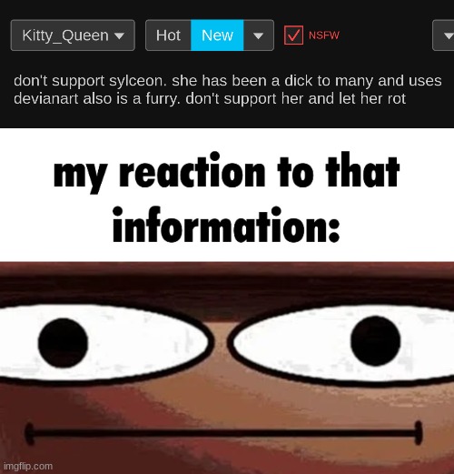 Image tagged in his reaction to that information - Imgflip