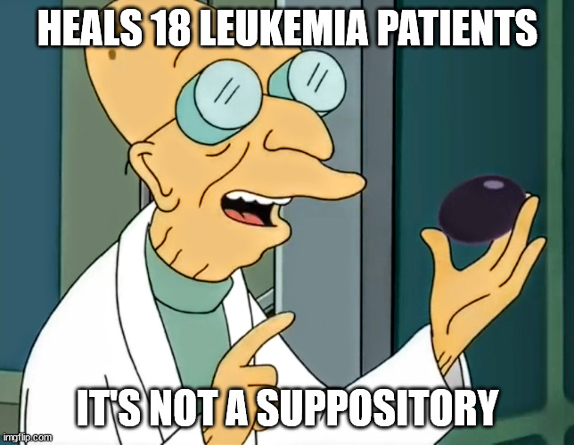 Good news it's a suppository - Imgflip