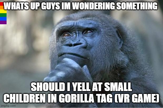 The thinking gorilla - Imgflip