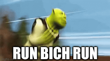 Shrek running - Imgflip
