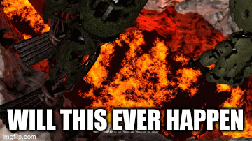 Springtrap falling into hell - Imgflip