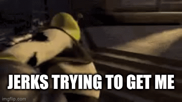 Shrek fighting off knights - Imgflip