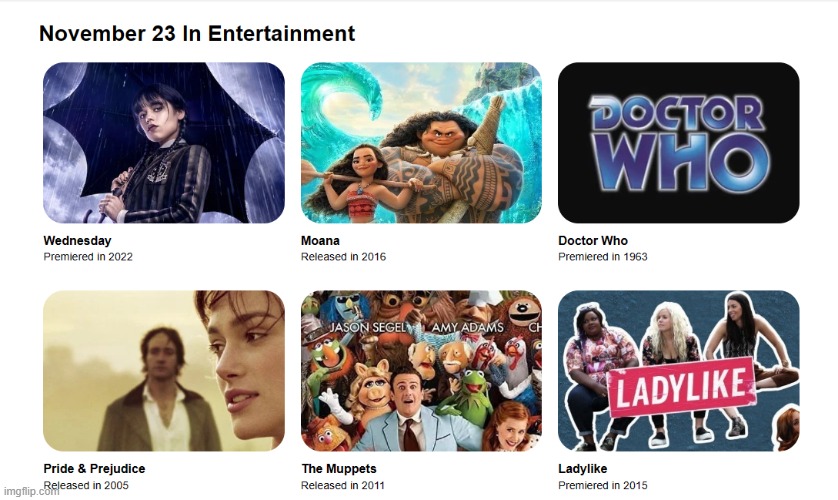 my birthday has some good shows - Imgflip