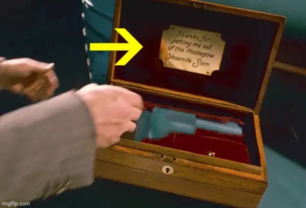 Roger Rabbit; Eddie Valiant's Toon.38 Six Shooter and Dum-Dum Bullets ...