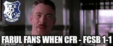 CFR 1-1 FCSB. Farul are laughing about this - Imgflip