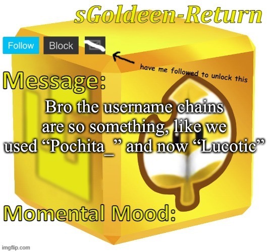 sGoldeen announcement template (thanks Pyth2nkiCode) - Imgflip