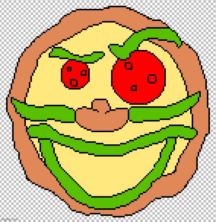 i attempted pixel art (screenshotted from my program so it wouldn't be ...