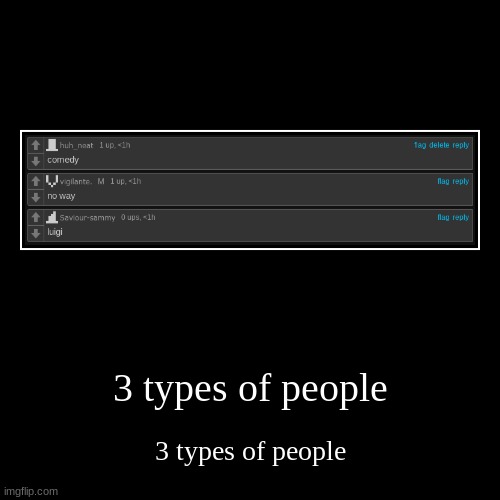 3 types of people - Imgflip
