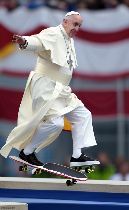 Images of the Pope being a W - Imgflip