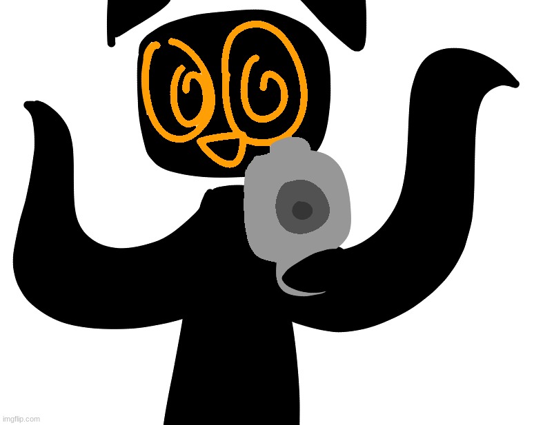 You're bored? Here, have a picture of Moris with a gun. - Imgflip