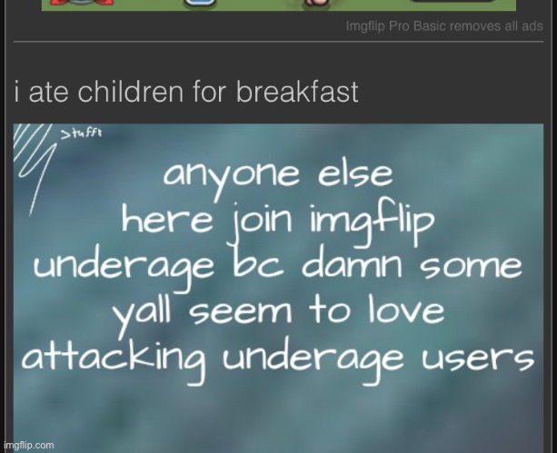 i ate children for breakfast - Imgflip