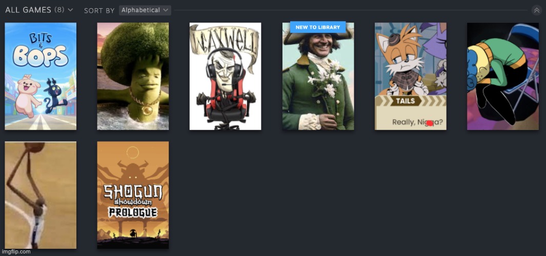 Rate the steam library - Imgflip