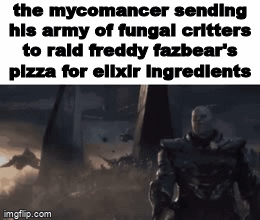 Thanos pointing sword - Imgflip