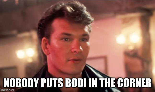 Patrick Swayze Baby In The Corner - Imgflip