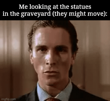 Patrick Bateman stares - Imgflip