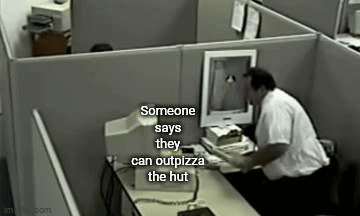 No one outpizzas the hut - Imgflip