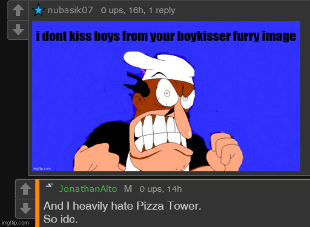 im now hating this user (if you dont know jonathanAlto, he posting some disgusting thicc furry ...