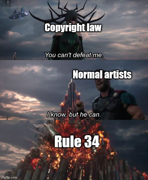 Horny people don't care about copytight - Imgflip