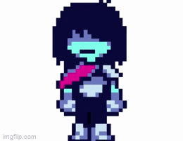 it took forever to trace over kris' sprite in all those rectangles. (it ...