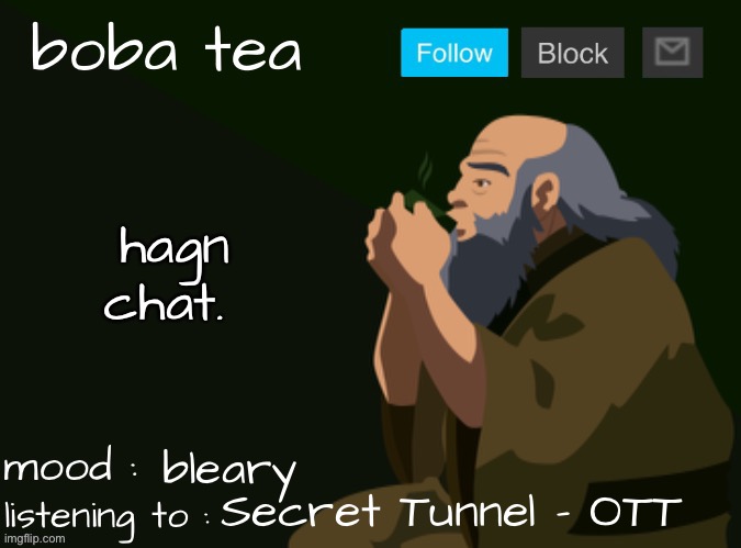 boba tea announcement template iroh - Imgflip