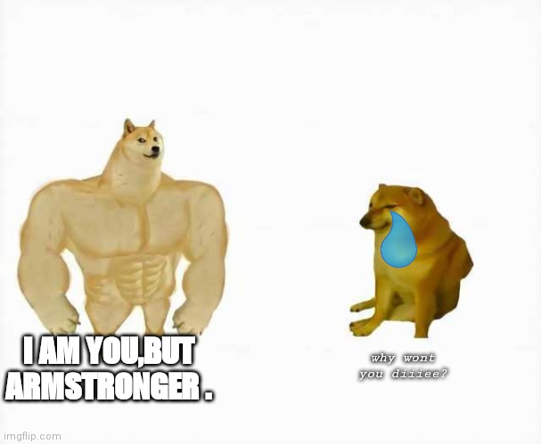 Strong dog vs weak dog - Imgflip